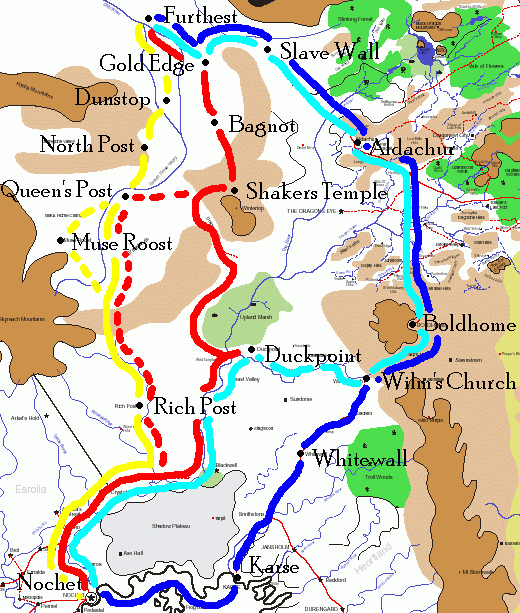 The Trading Routes on Dragon Pass